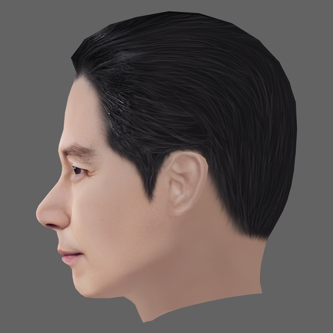 3D Lee Jung-jae Head - Low Poly Head For Game - TurboSquid 2291121