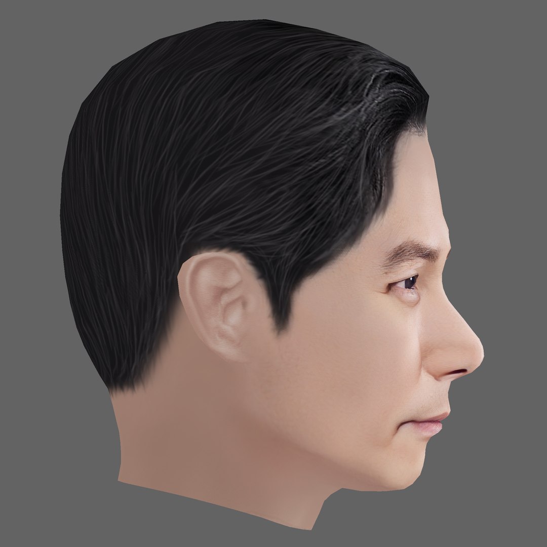 3D Lee Jung-jae Head - Low Poly Head For Game - TurboSquid 2291121