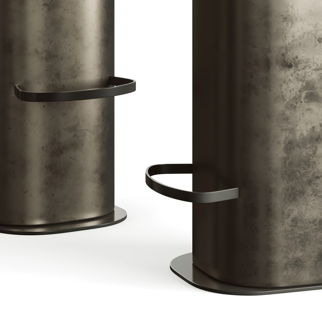 3D Cattelan Pancho Bar Stool - TurboSquid 1903862