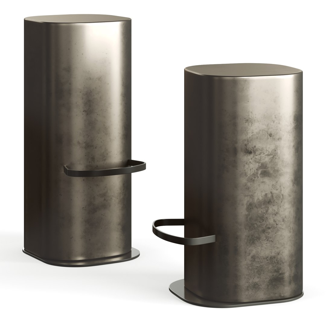 3D Cattelan Pancho Bar Stool - TurboSquid 1903862