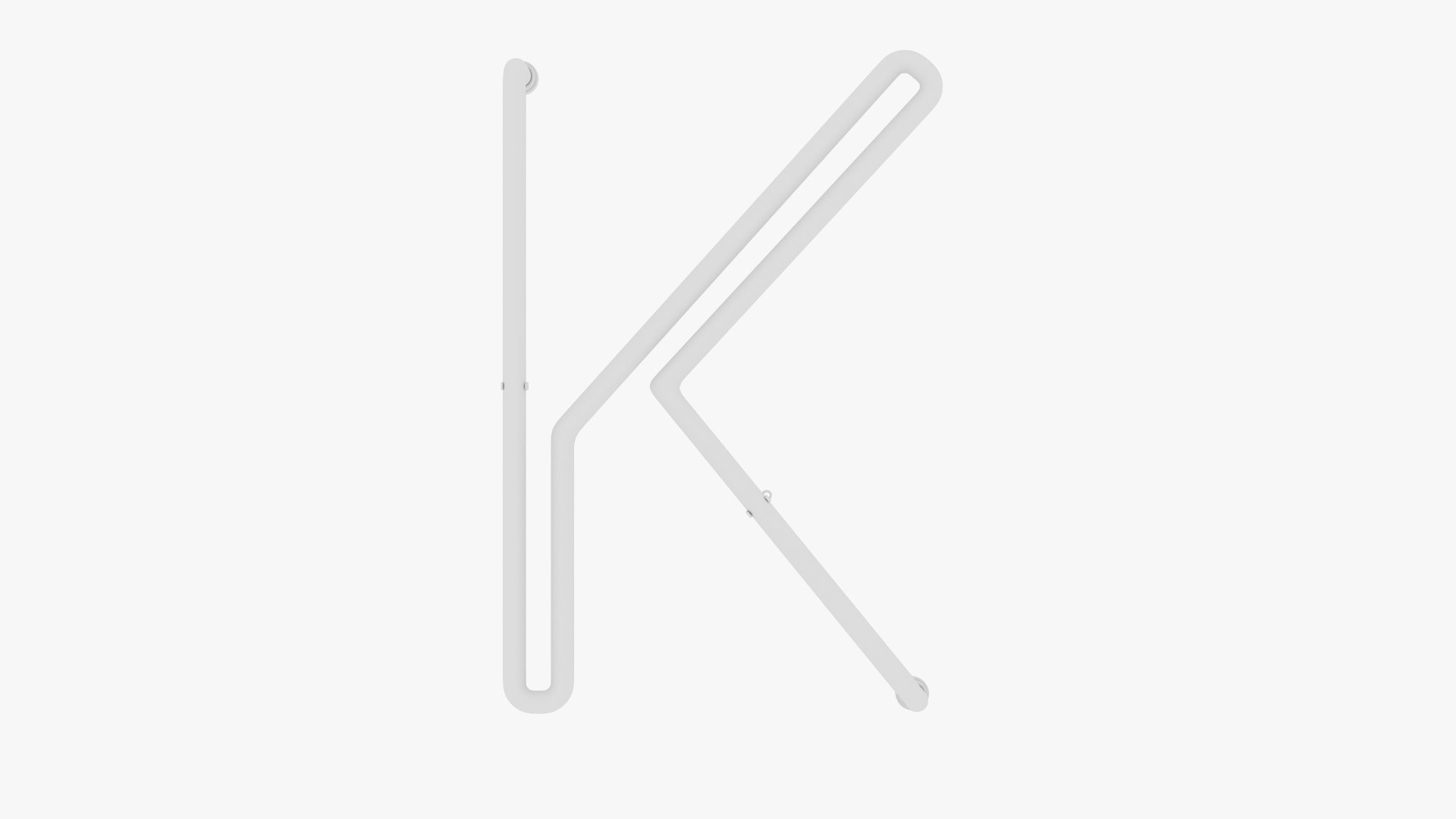 Neon Red Alphabet K Model - TurboSquid 2148074