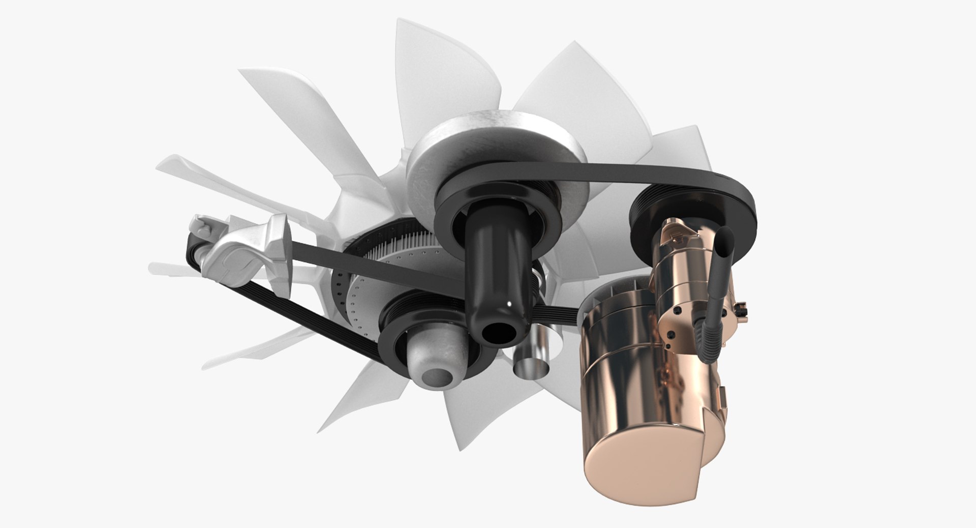 Semi Truck Turbo Diesel Engine 3D Model - TurboSquid 1292137