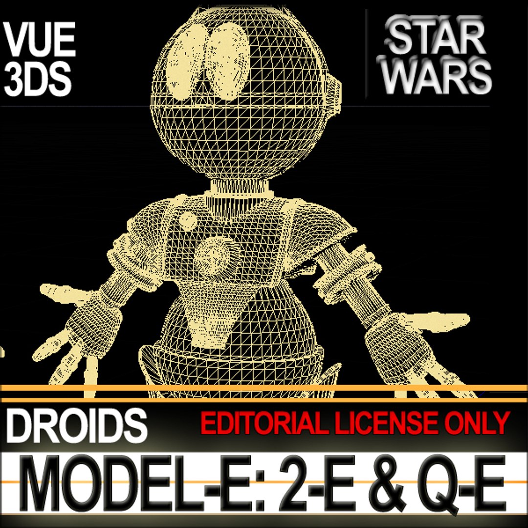 3d star model-e droids 2-e