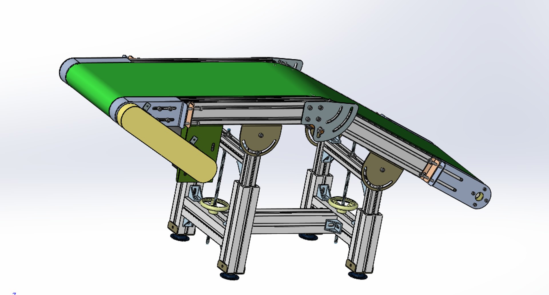 Height Angle Adjustable Conveyor 3D Model - TurboSquid 1488390