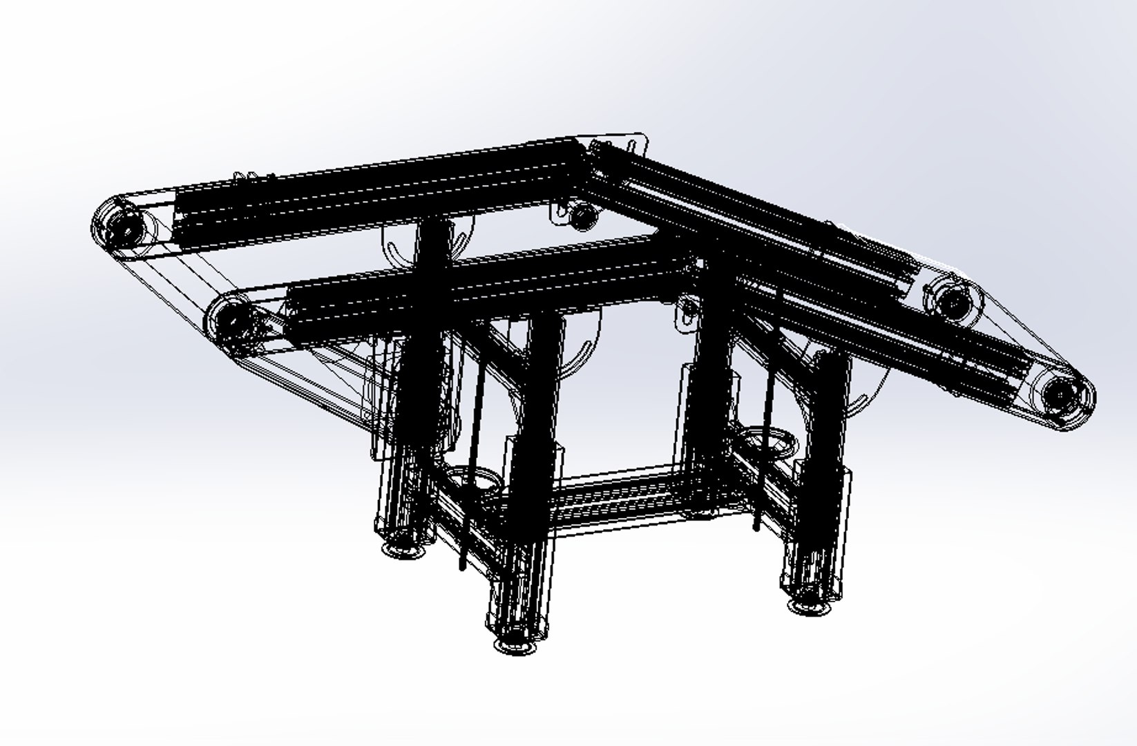 Height Angle Adjustable Conveyor 3D Model - TurboSquid 1488390