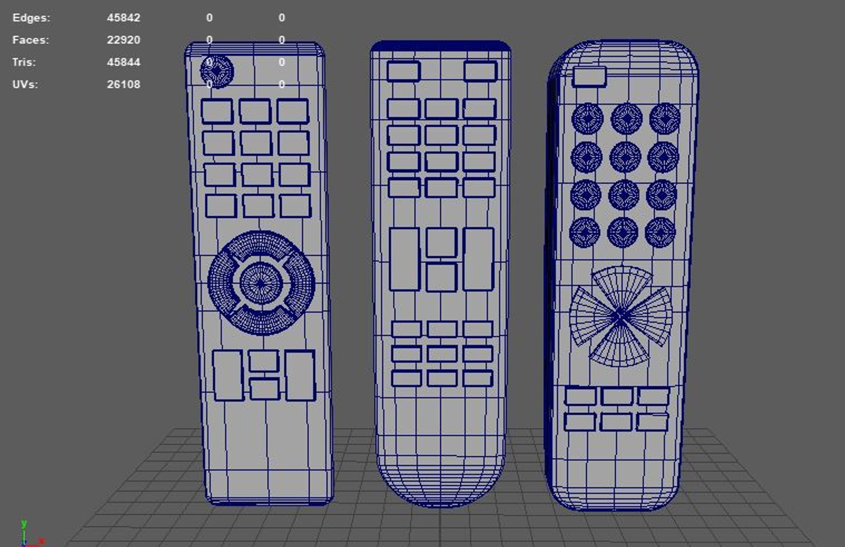 3D Tv Remote Control 3D Model - TurboSquid 2362314