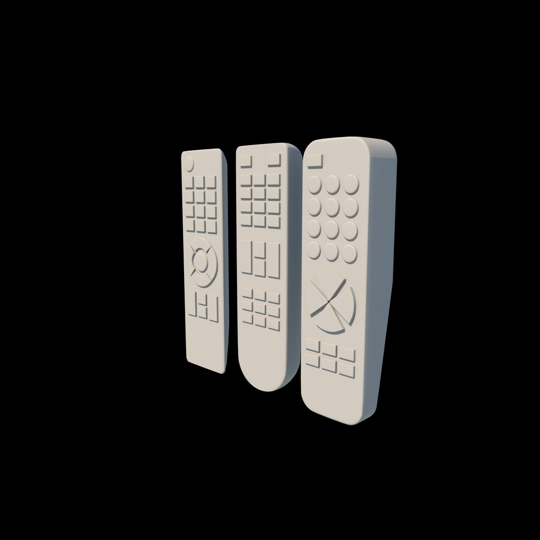 3D Tv Remote Control 3D Model - TurboSquid 2362314