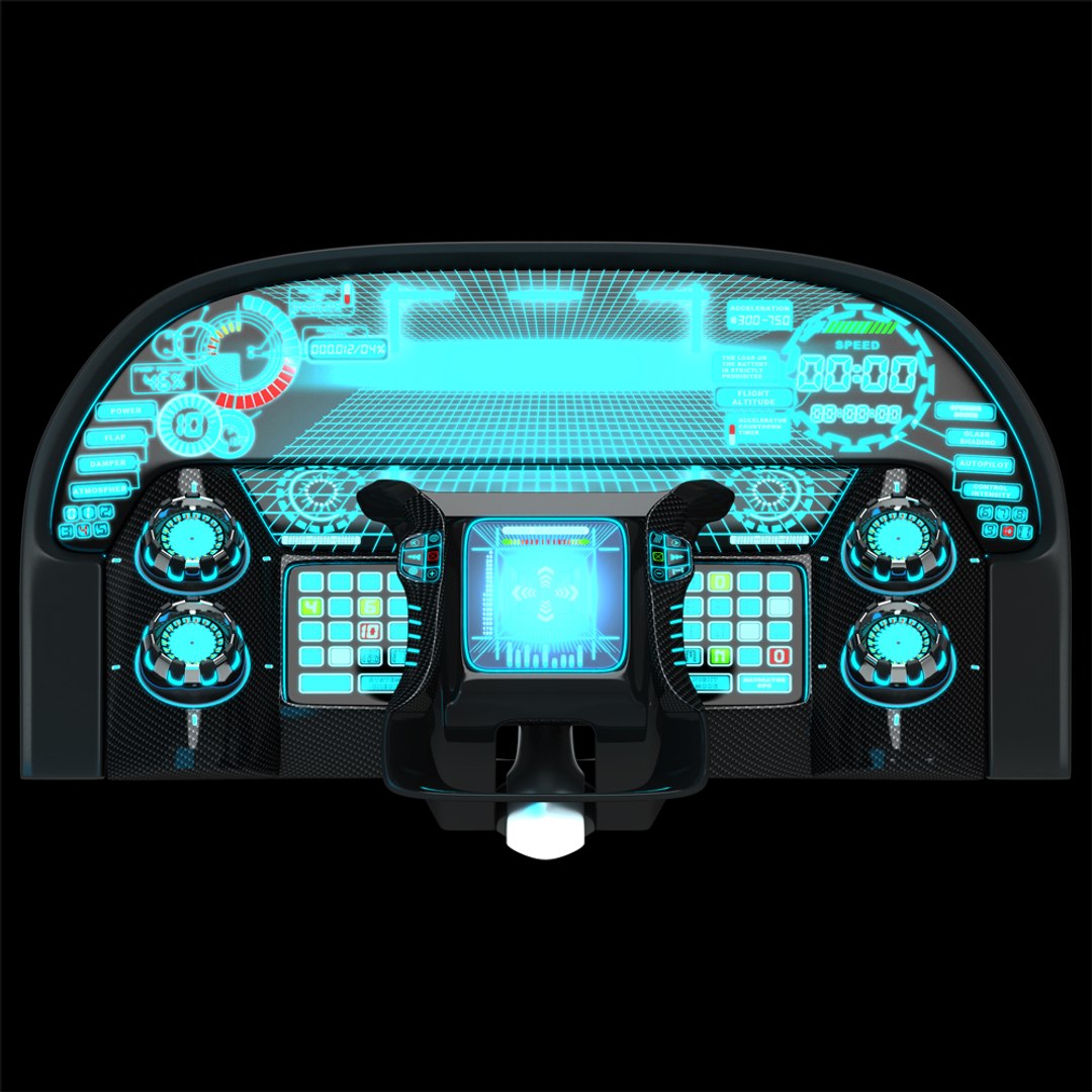 Interactive Control Panel 3D Model - TurboSquid 1362461