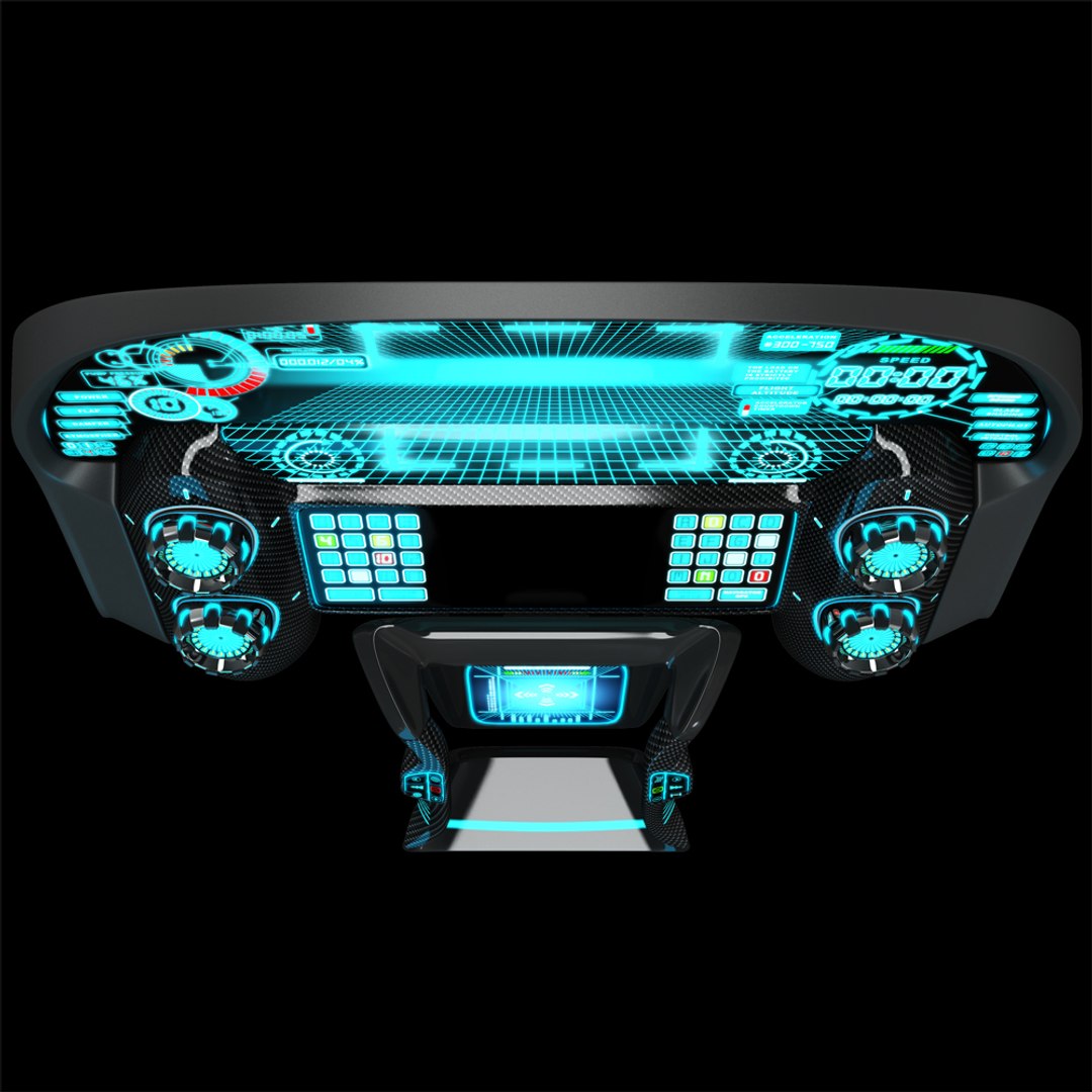 Interactive Control Panel 3D Model - TurboSquid 1362461