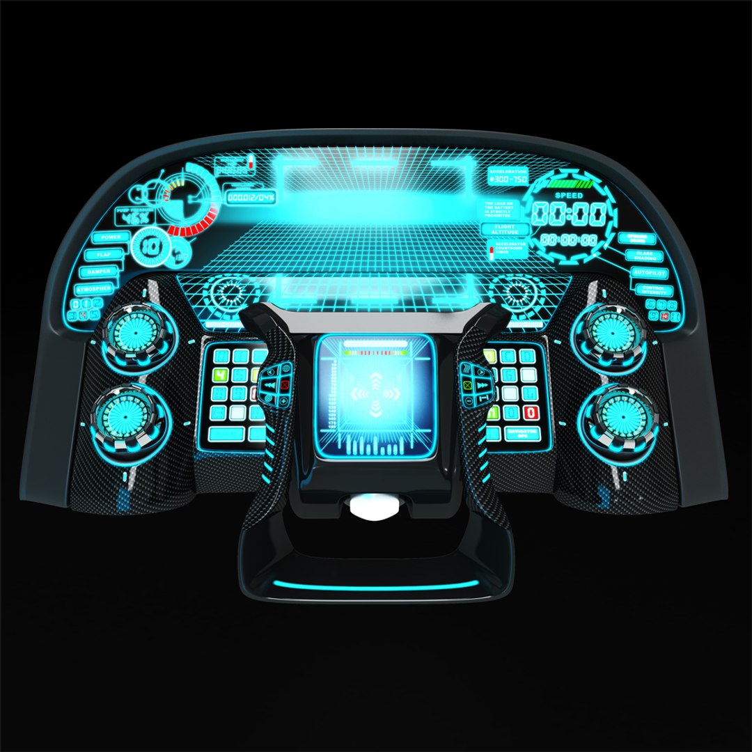 Interactive Control Panel 3D Model - TurboSquid 1362461