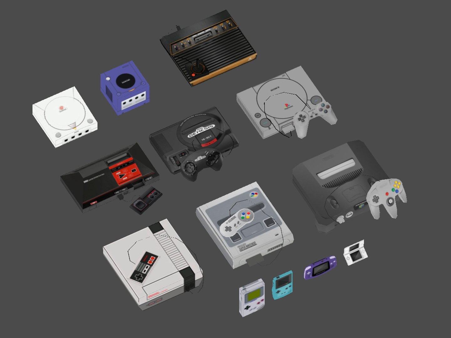 3d 13 Consoles