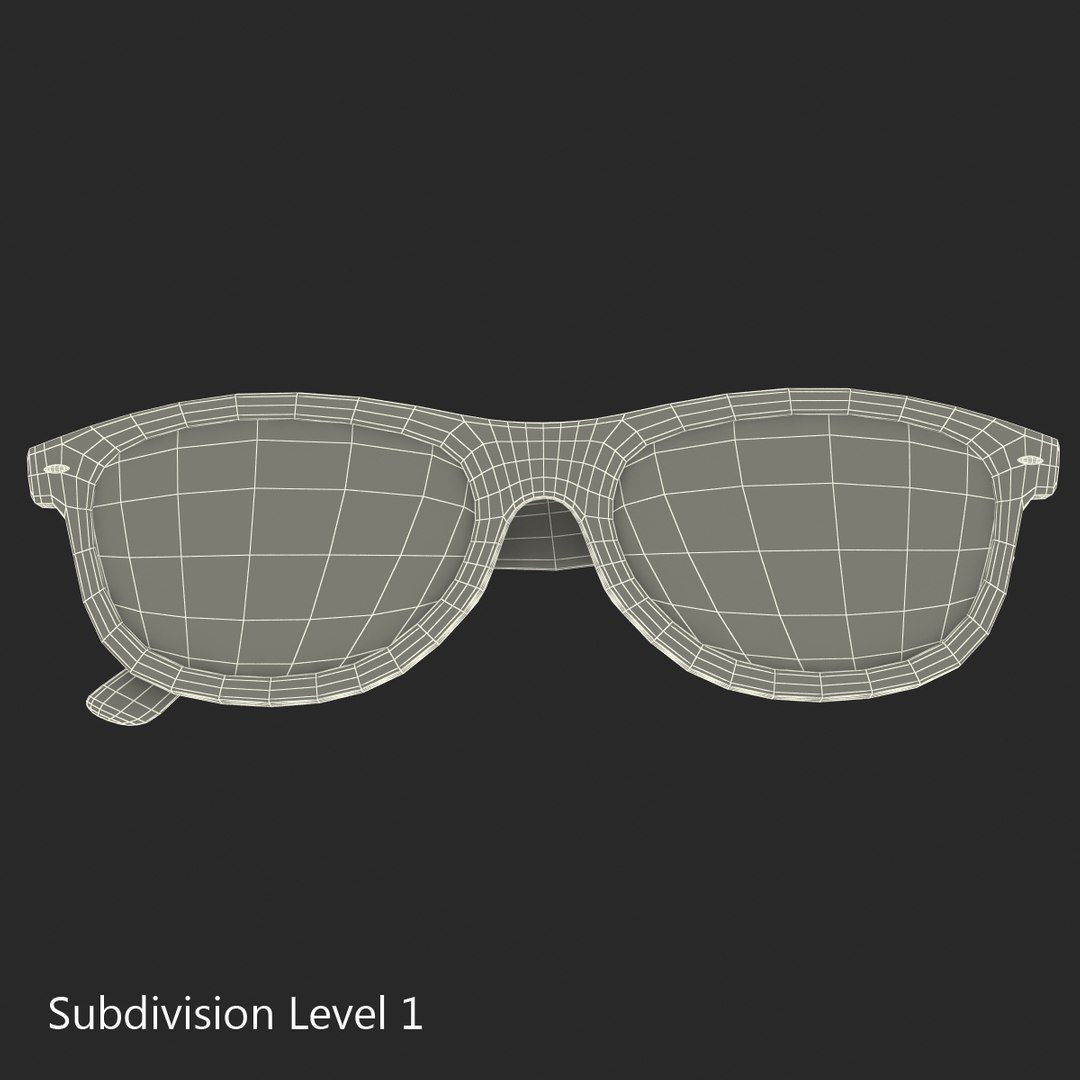 Sunglasses 2 Folded 3d Model