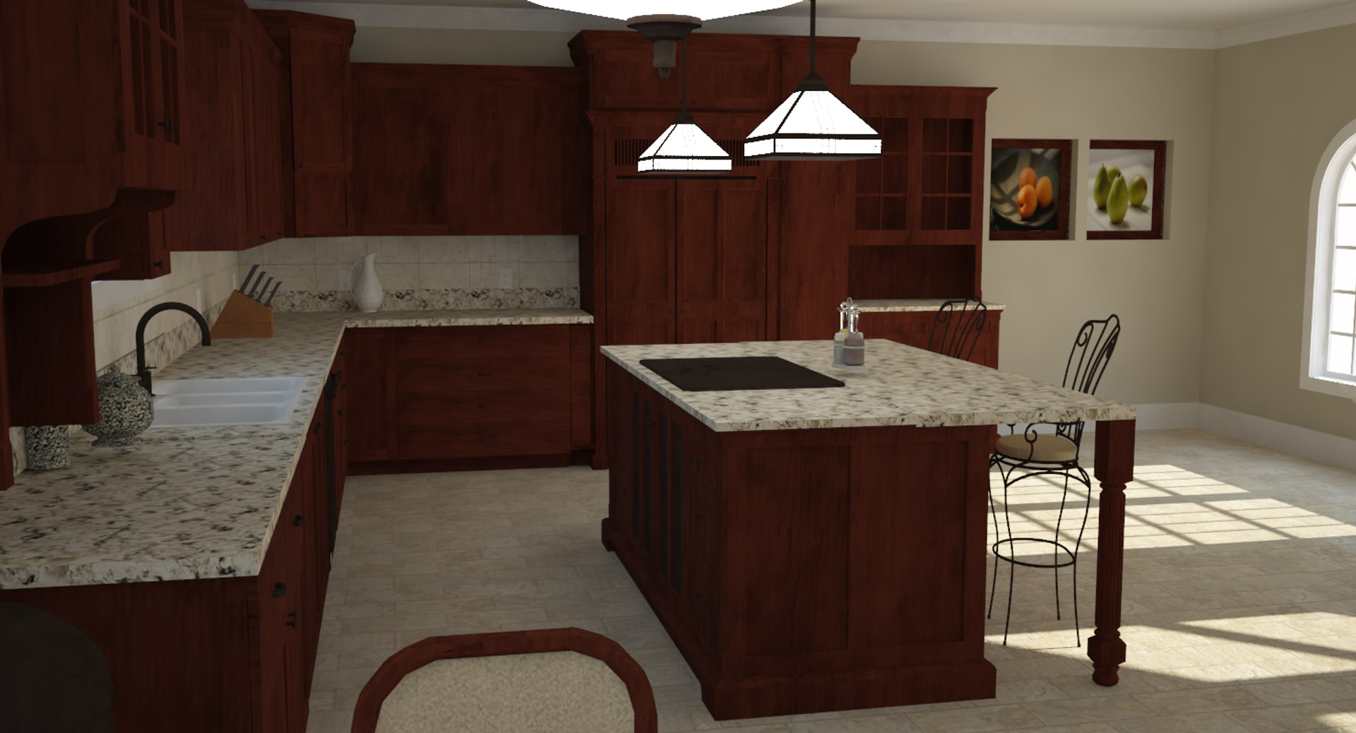3d model kitchen interior