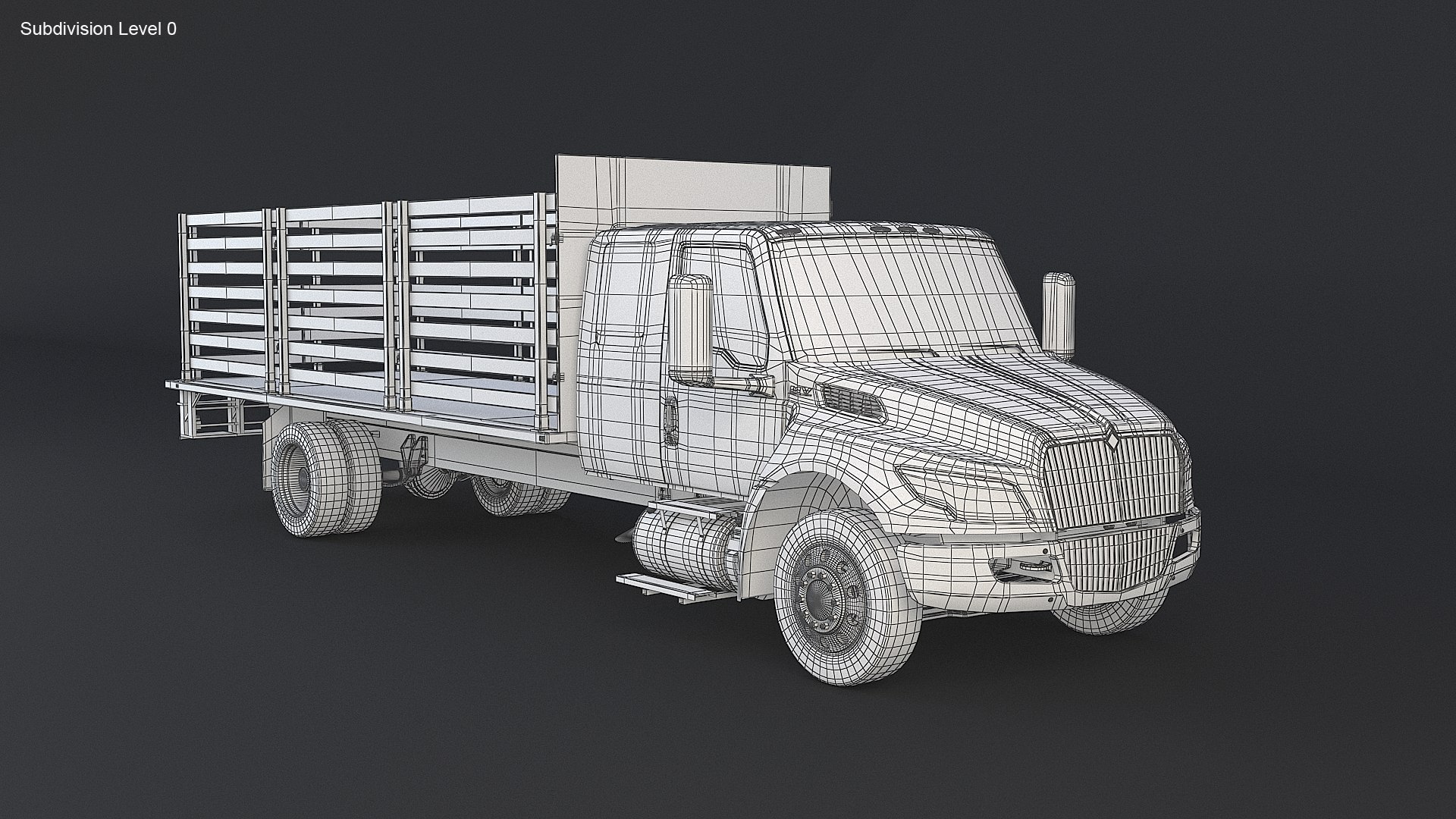 3D Model International MV 2023 Extended Cab Flatbed - TurboSquid 2080975