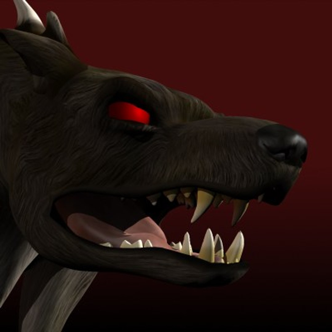 3ds max hellhound demon rigged