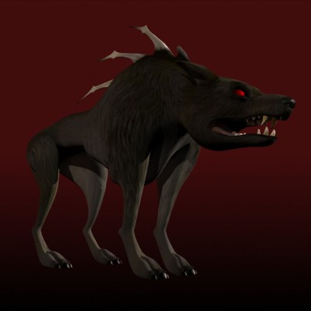 3ds max hellhound demon rigged