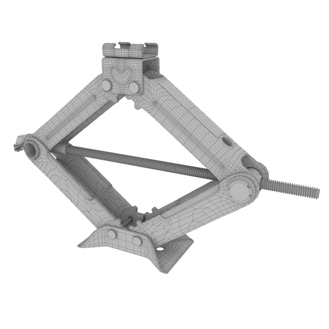 3D Model Scissor Jack 1 5t - TurboSquid 1639417