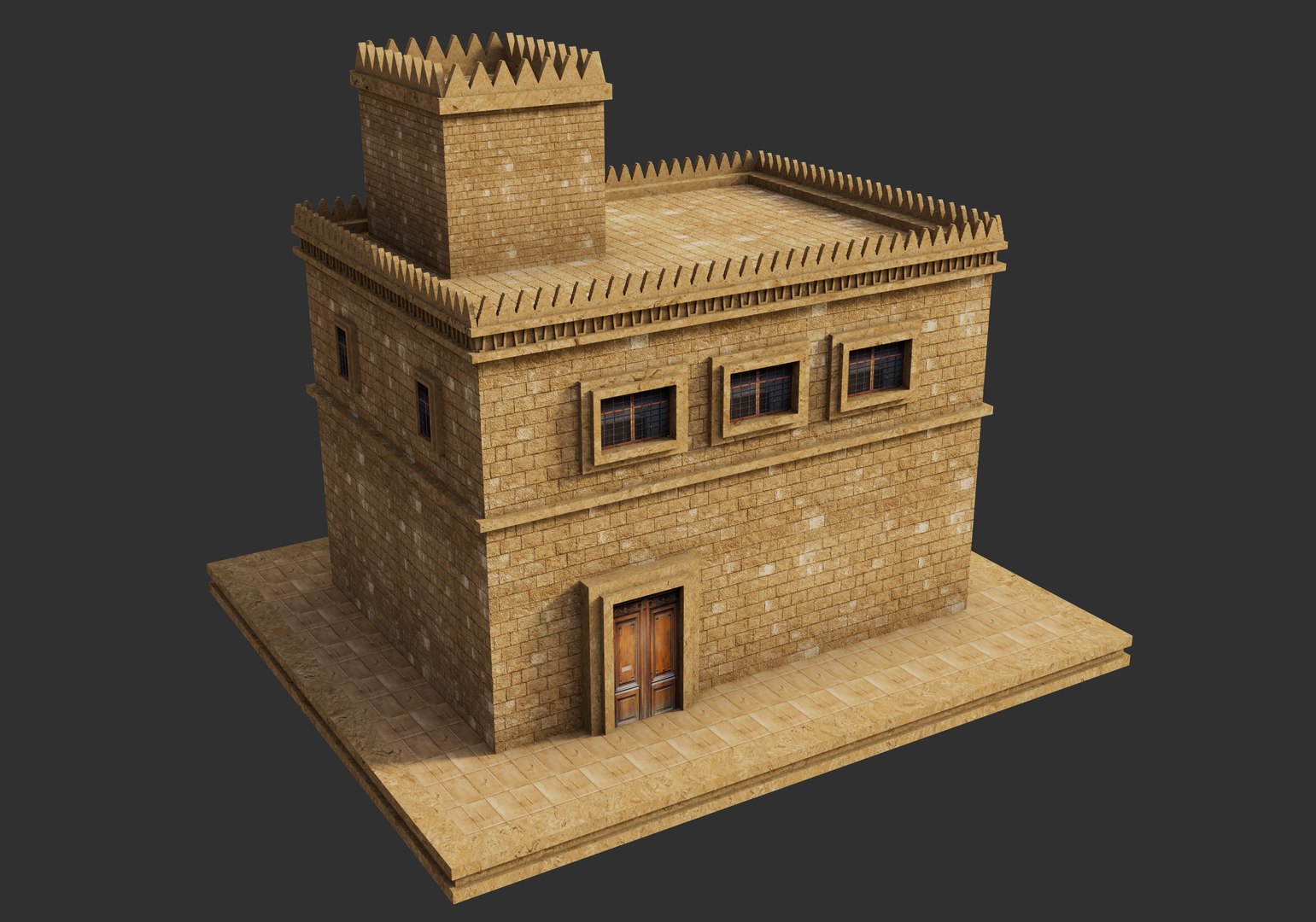 Free 3D Free Persian Building - TurboSquid 2503147