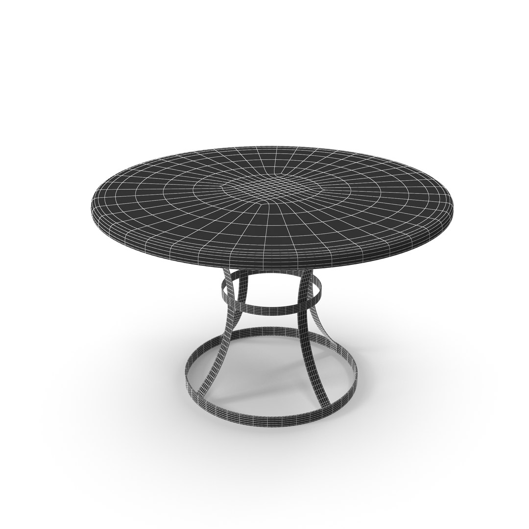 Ring Table Red 3D model - TurboSquid 1842102