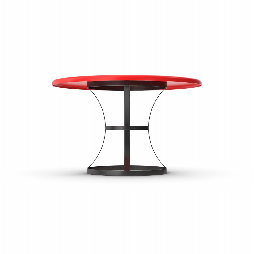 Ring Table Red 3D model - TurboSquid 1842102