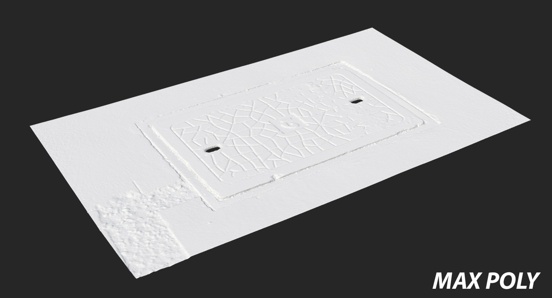 Concrete Utility Cover 3D - TurboSquid 1418724