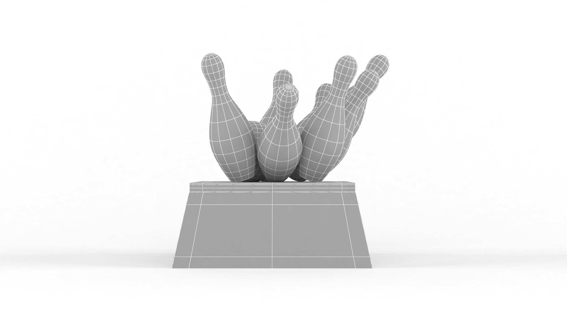 Bowling Trophy Model - TurboSquid 1778021