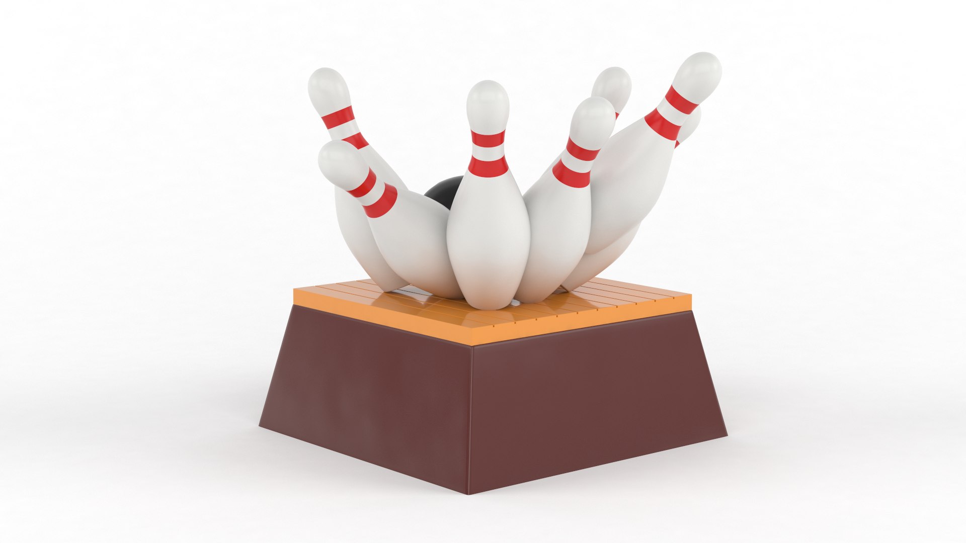 Bowling Trophy Model - TurboSquid 1778021