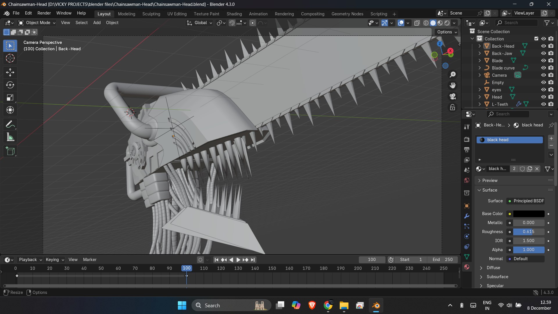 3D Chainsaw Man Head 3d Model - TurboSquid 2321081