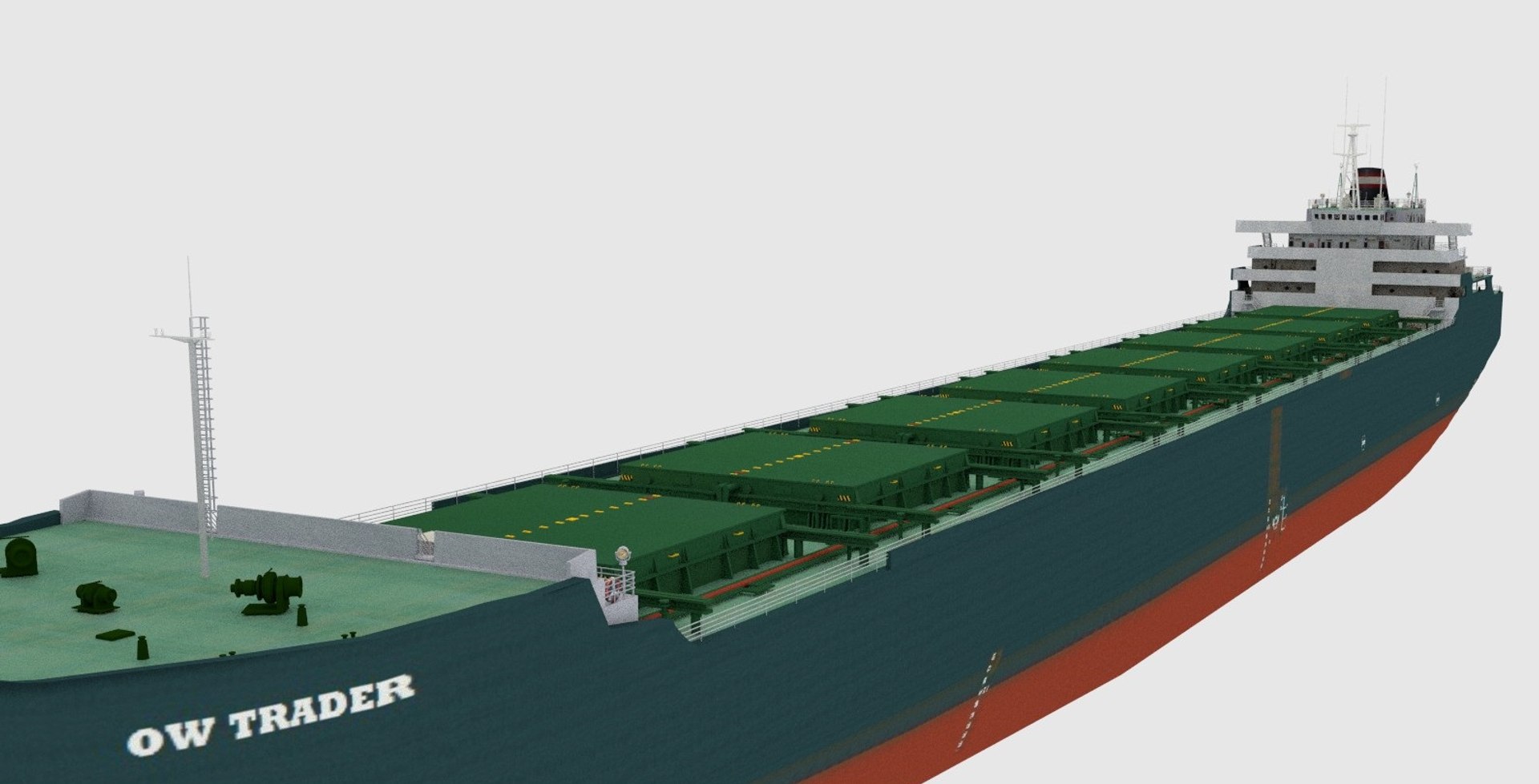 3d Cargo Ship Bulk
