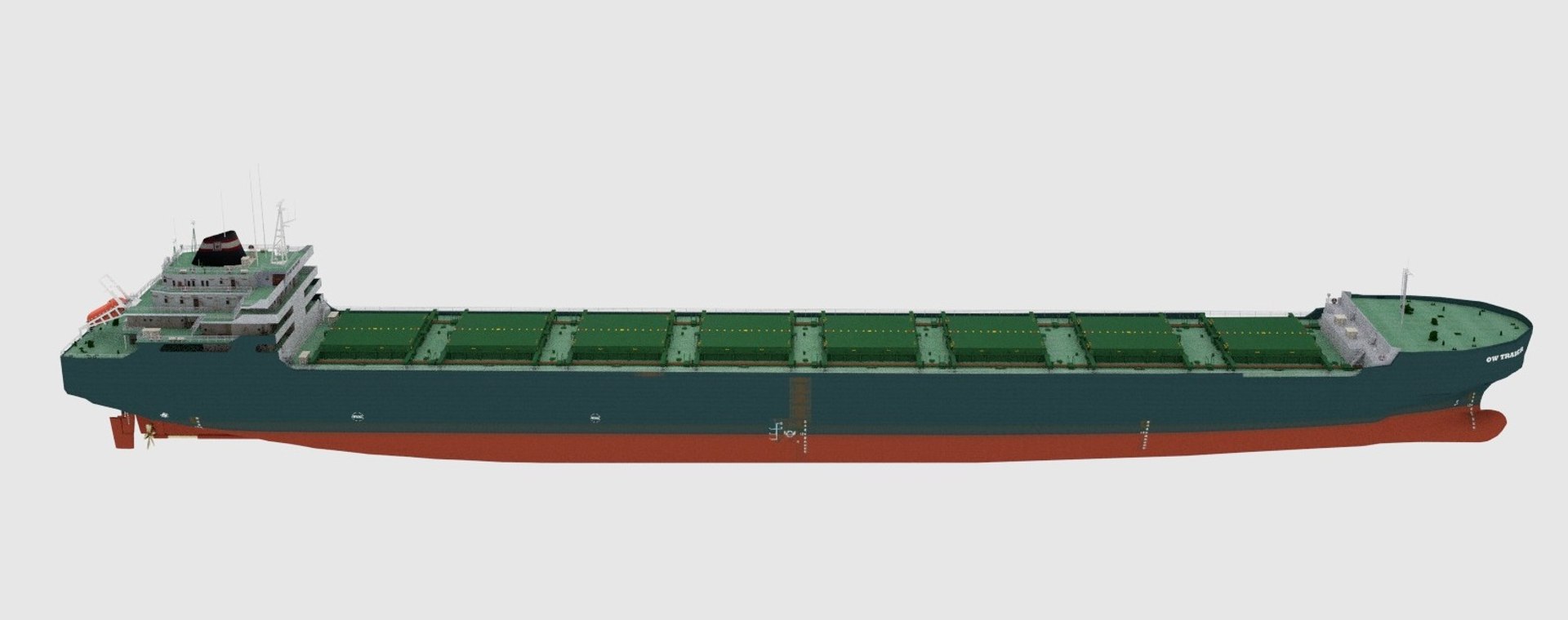 3d Cargo Ship Bulk