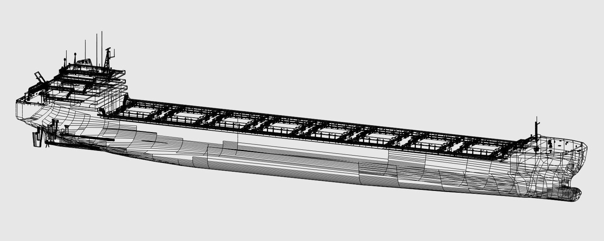 3d Cargo Ship Bulk