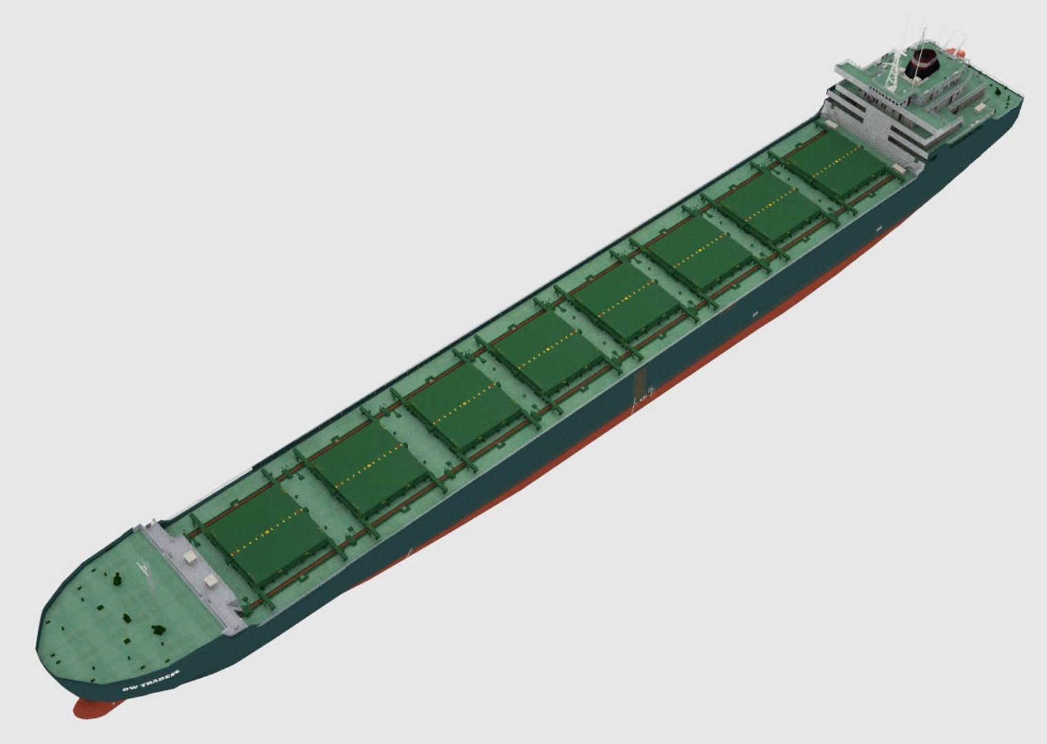 3d Cargo Ship Bulk