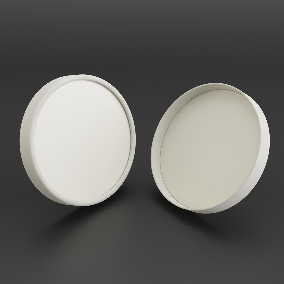 Paper Food Container Lid 3D model - TurboSquid 2143913