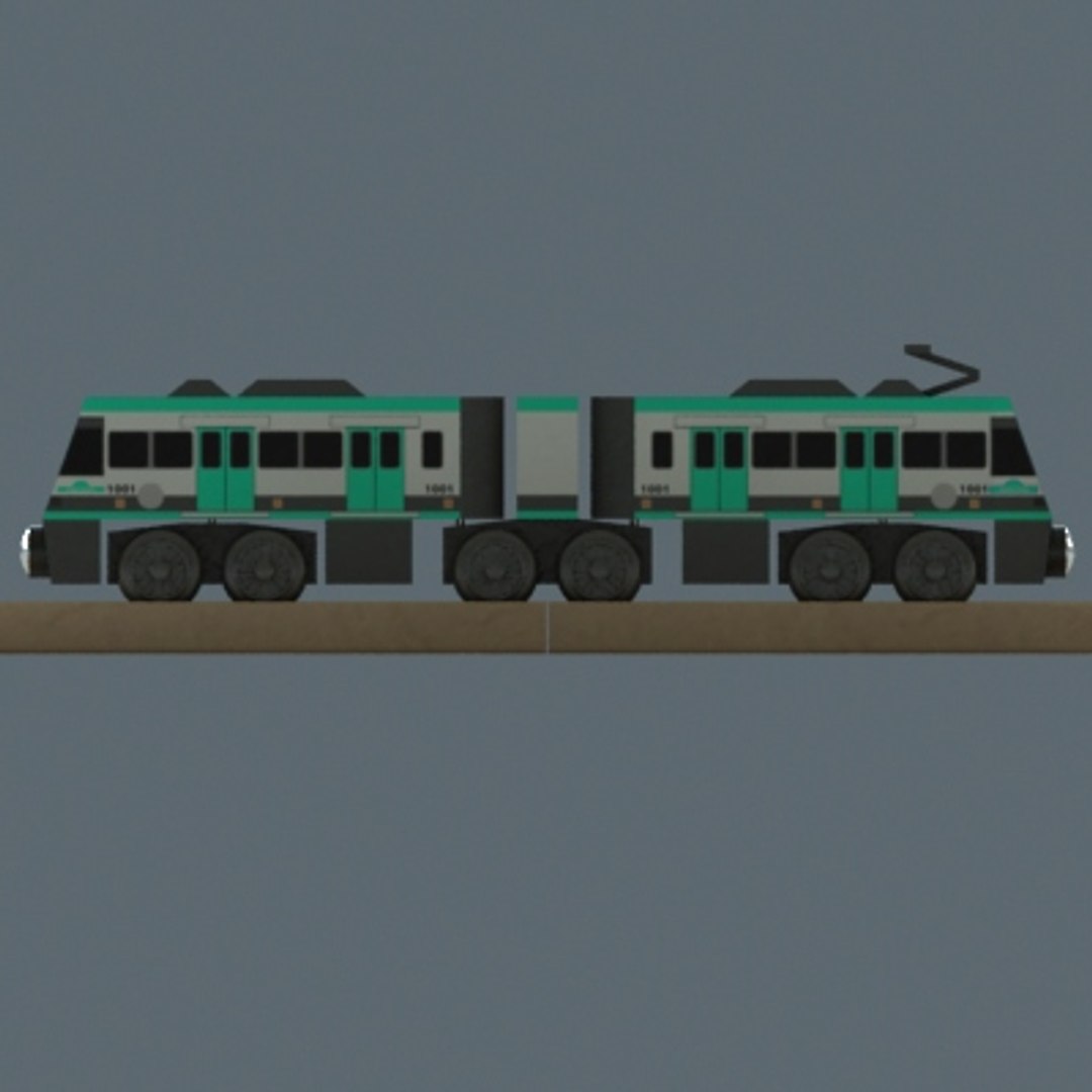 Wooden Railway Toy Metrolink 3d Model