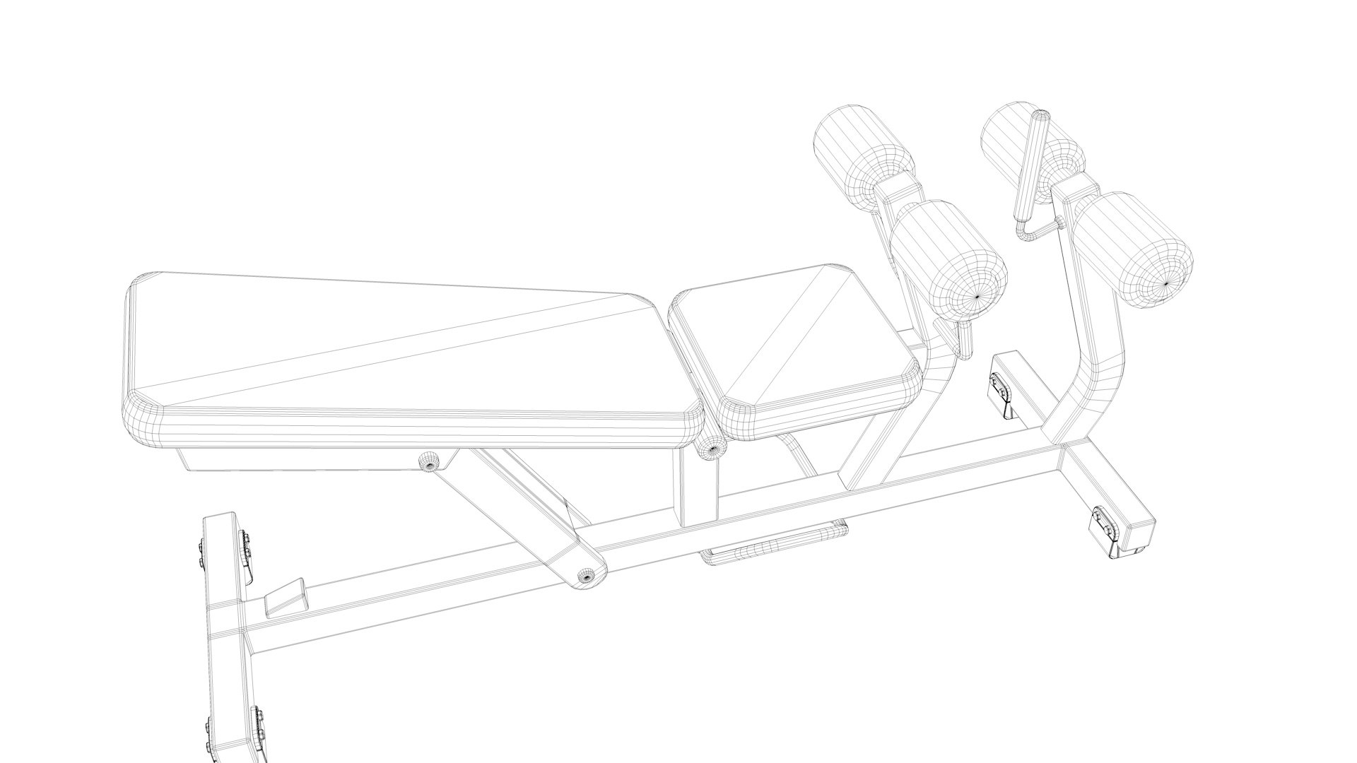 Technogym Ab Crunch Pure 3D Model - TurboSquid 2293614