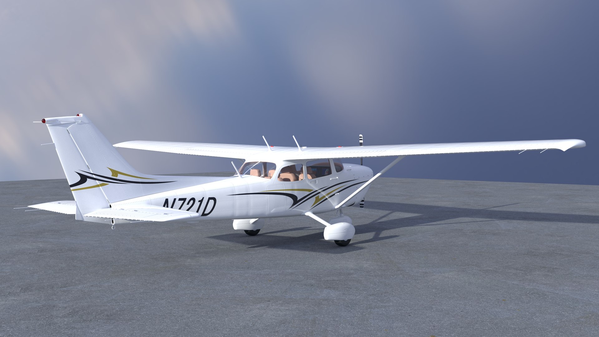 3D Airplane 002 Model - TurboSquid 2150203