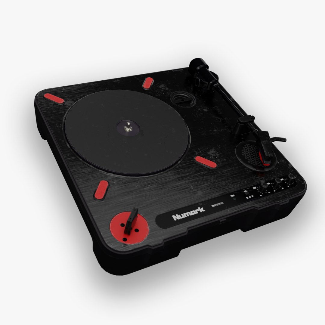 3D model Numark PT01 Scratch Portable DJ Turntable - TurboSquid 2096036