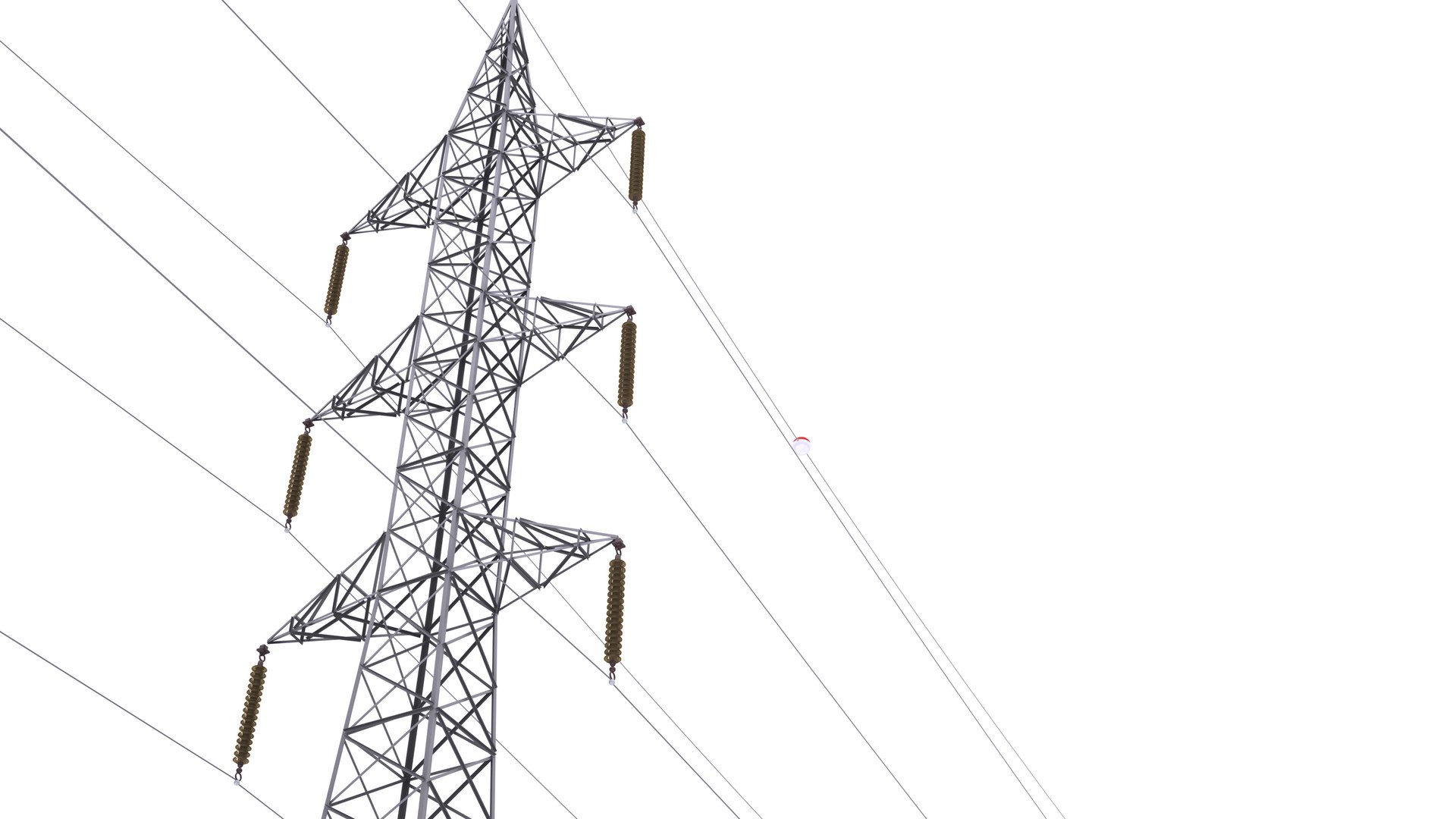 3D Electric Power Tower Model - TurboSquid 2275858