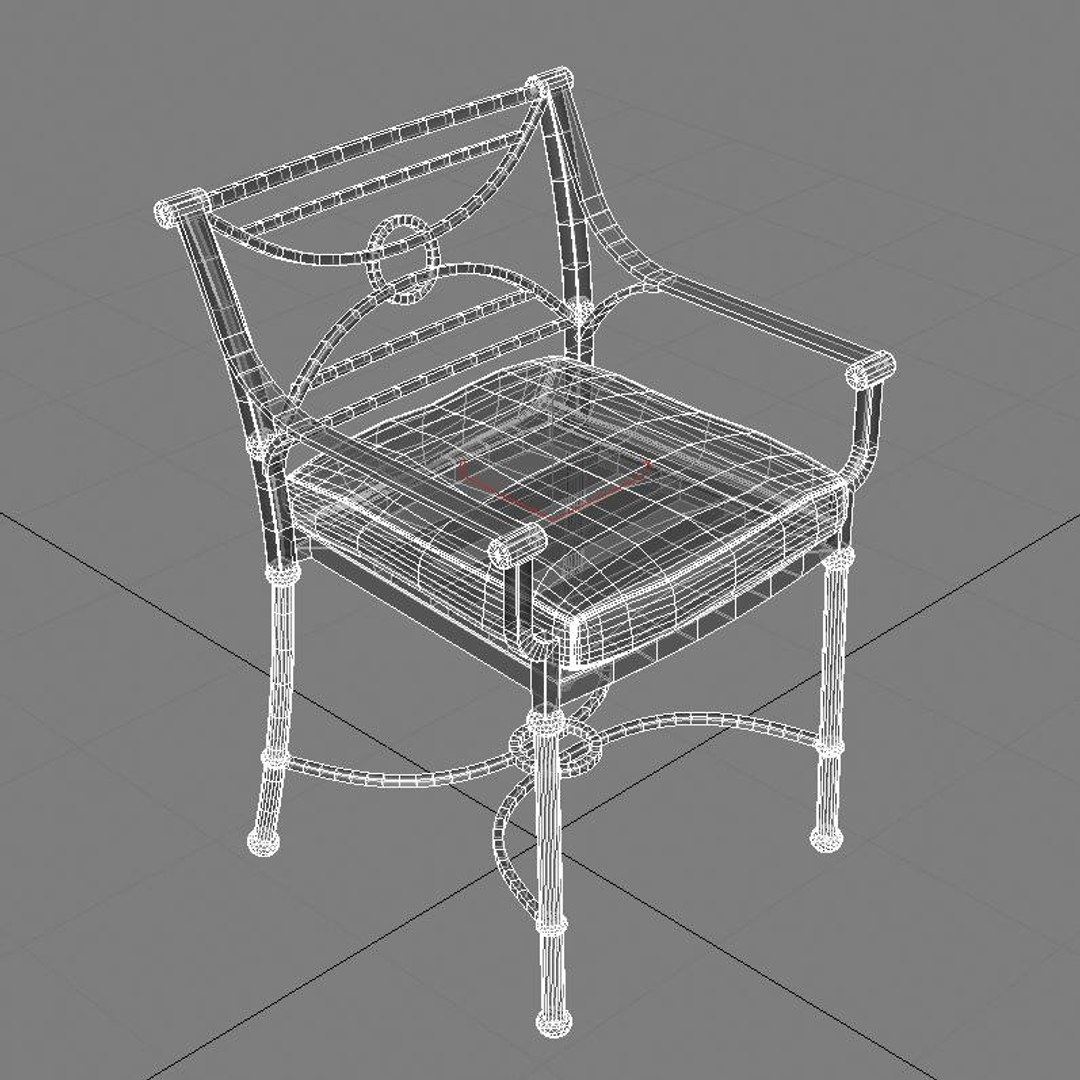 3d Model Bistro Chair
