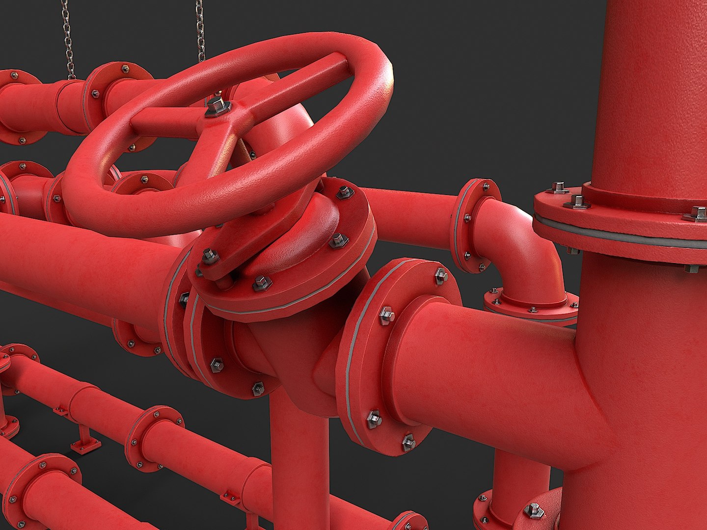 Modular Industrial Pipe System 3D - TurboSquid 2433003