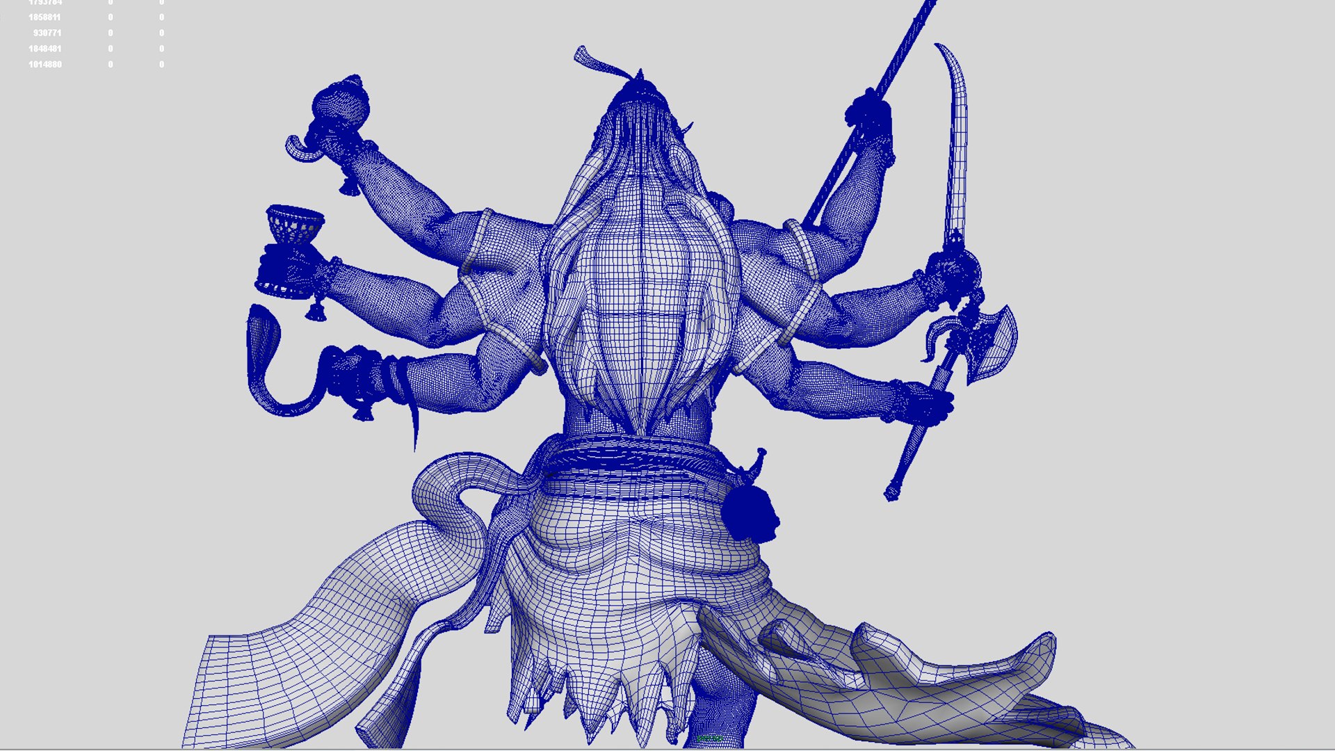 3D Model Lord Shiva Statue - TurboSquid 2294373