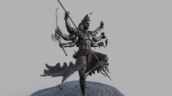 modelo 3d estatua del señor shiva - TurboSquid 2294373