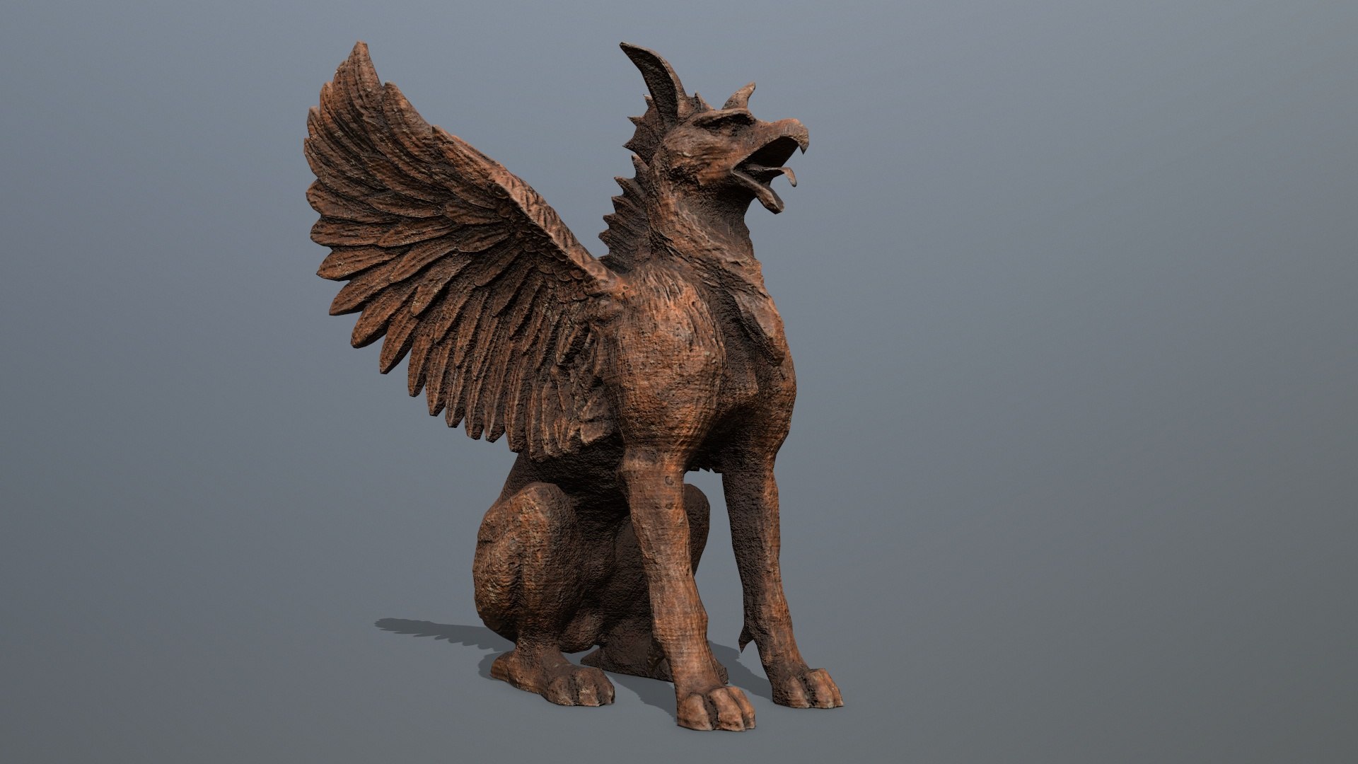3D Statue Creature - TurboSquid 2077108