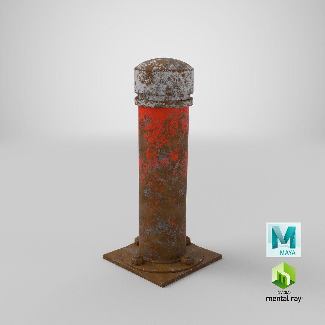 3D Road Safety Bollard V4 - TurboSquid 2033989