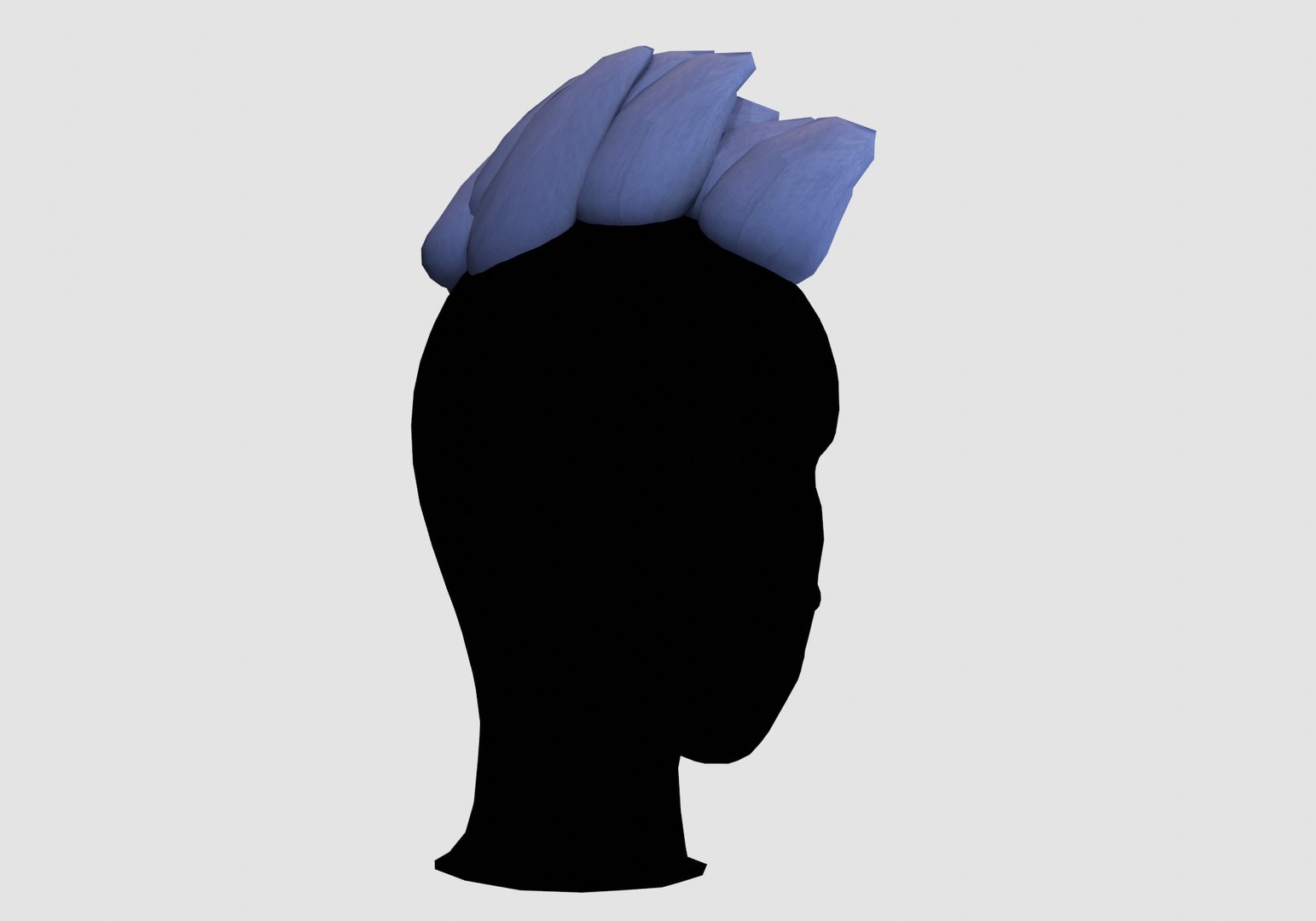 Cartoon Punk Hairstyle 3D Model - TurboSquid 1931844