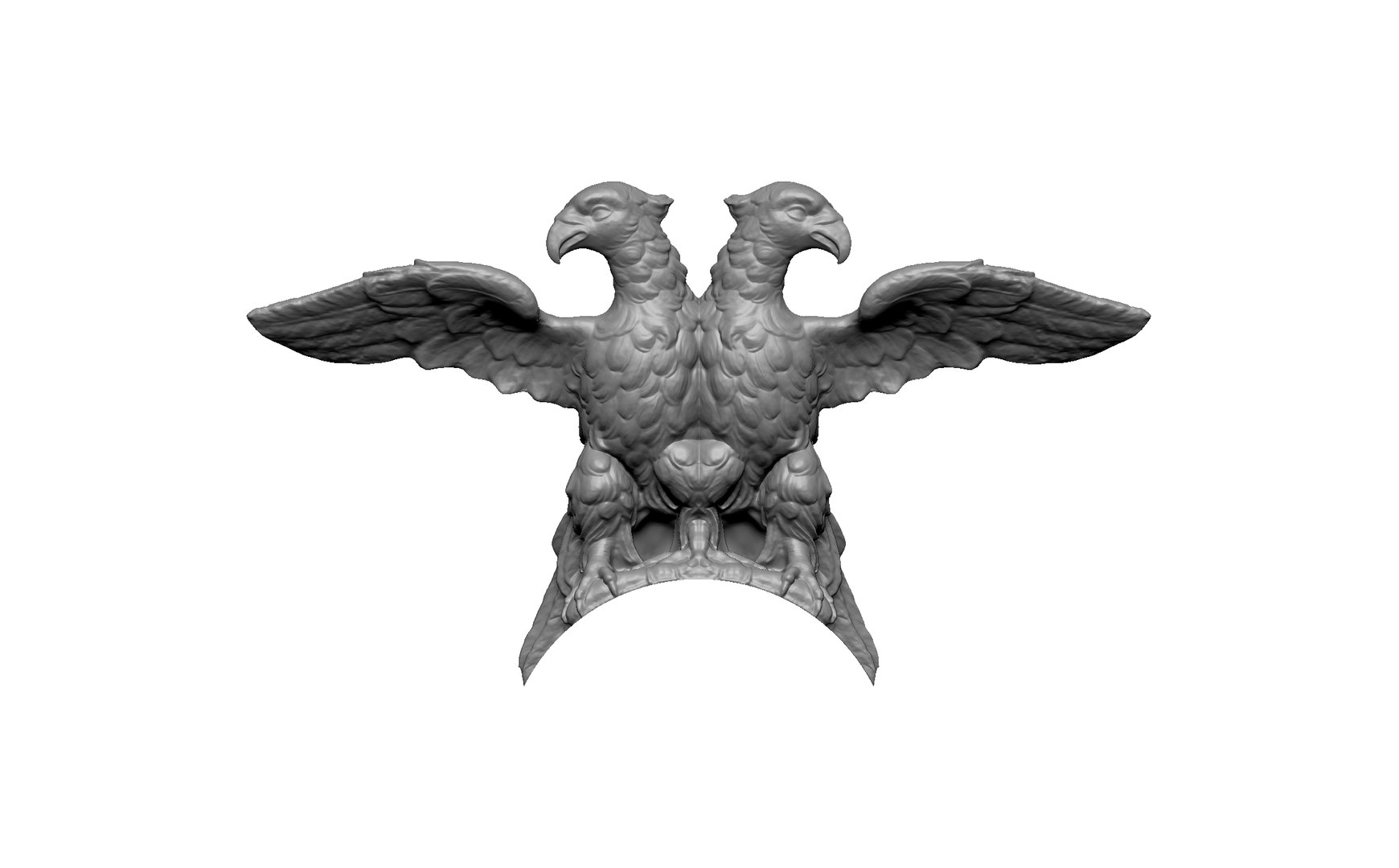 Eagle Double Statue 3D Model - TurboSquid 2221253