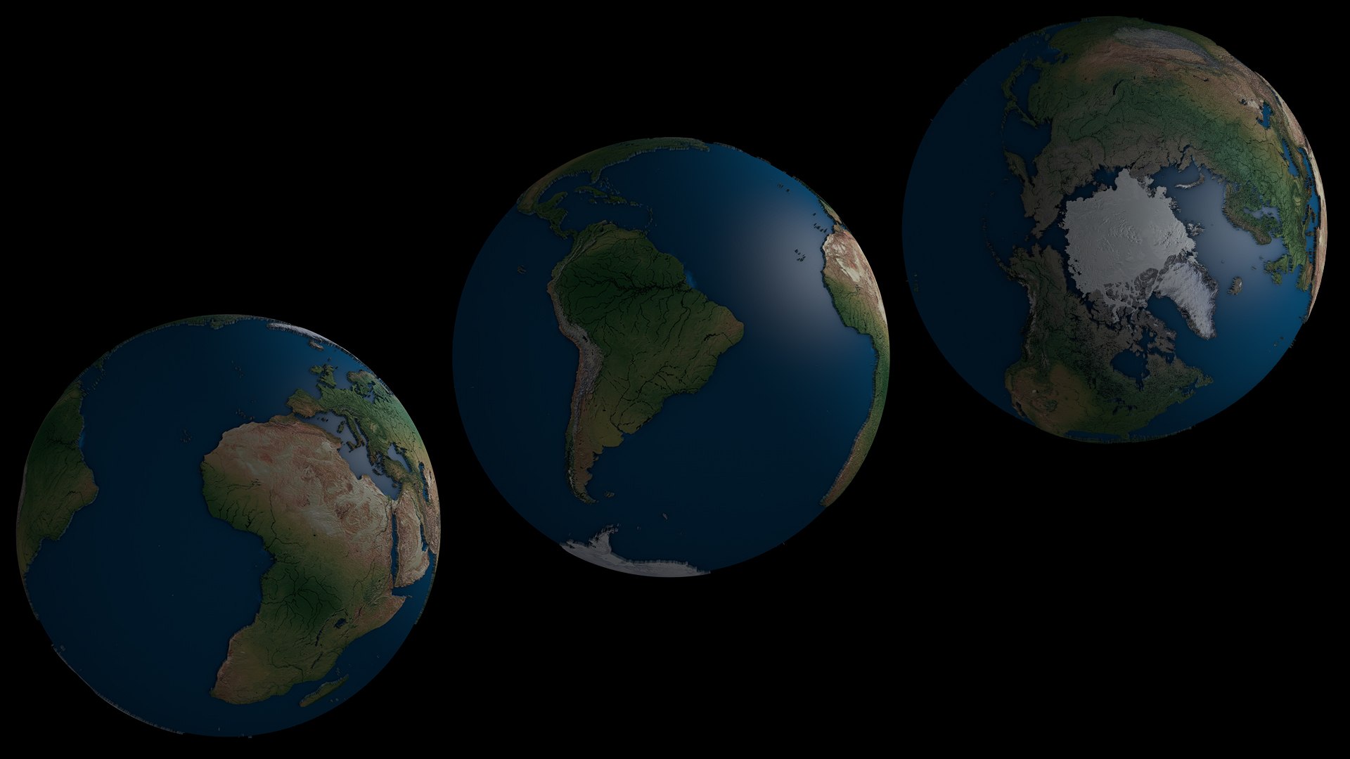Earth World Globe Map 3D - TurboSquid 1990953