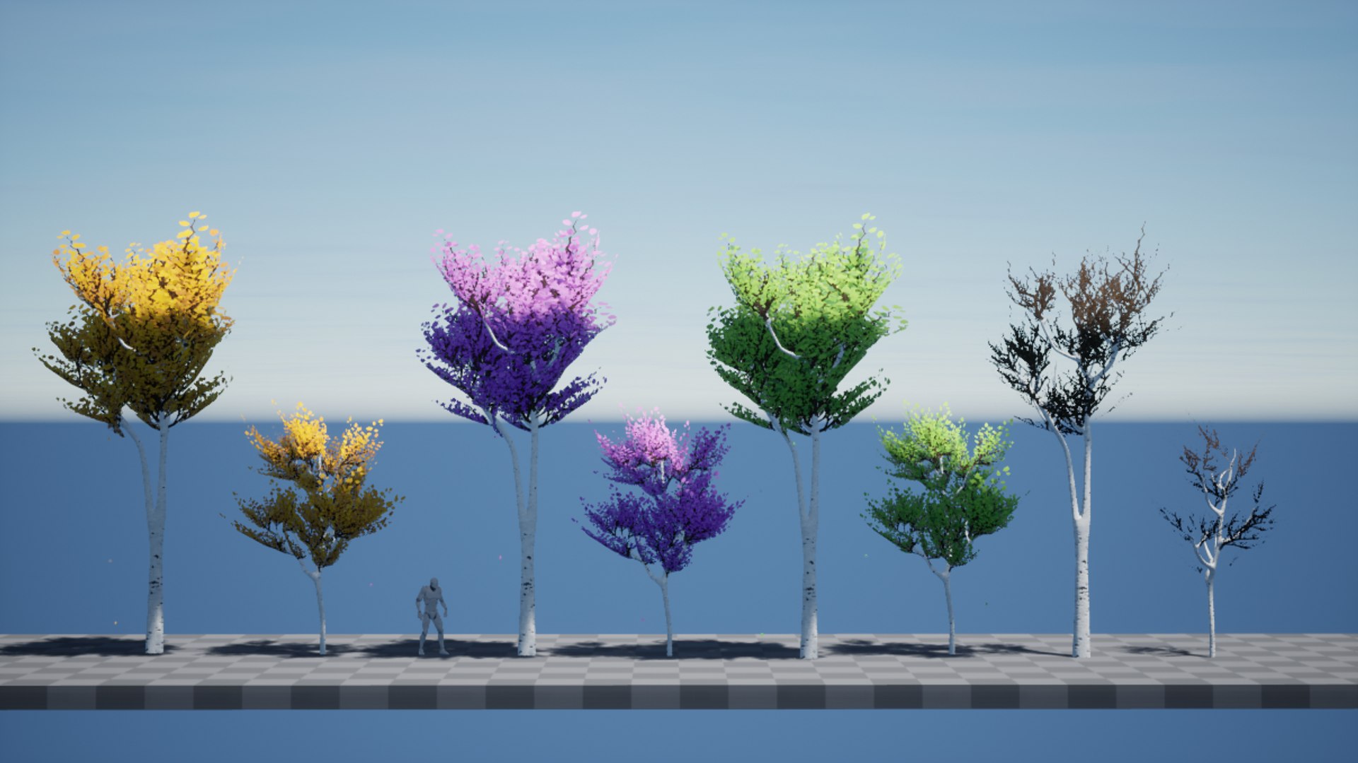 3D Model Foliage Forest Stylized Birch Tree - TurboSquid 1566378