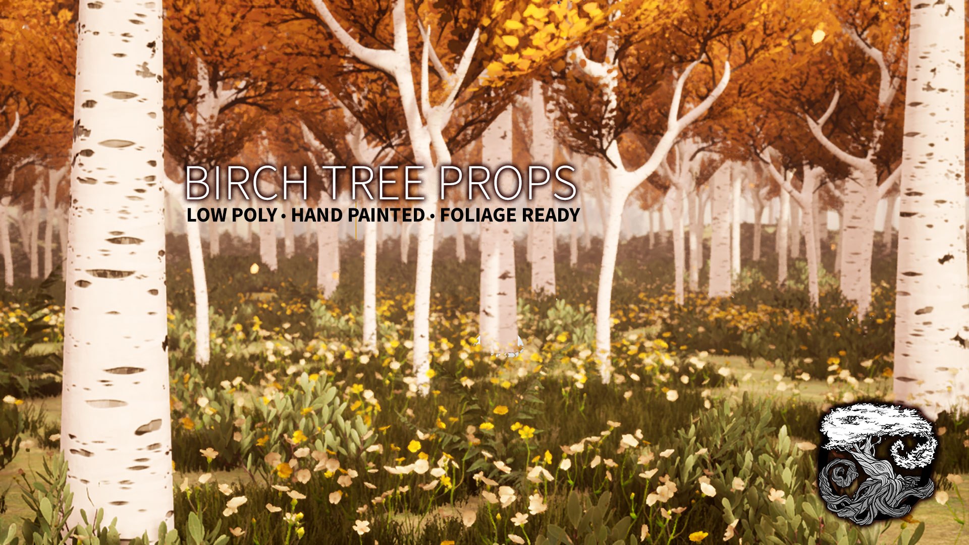 3D Model Foliage Forest Stylized Birch Tree - TurboSquid 1566378