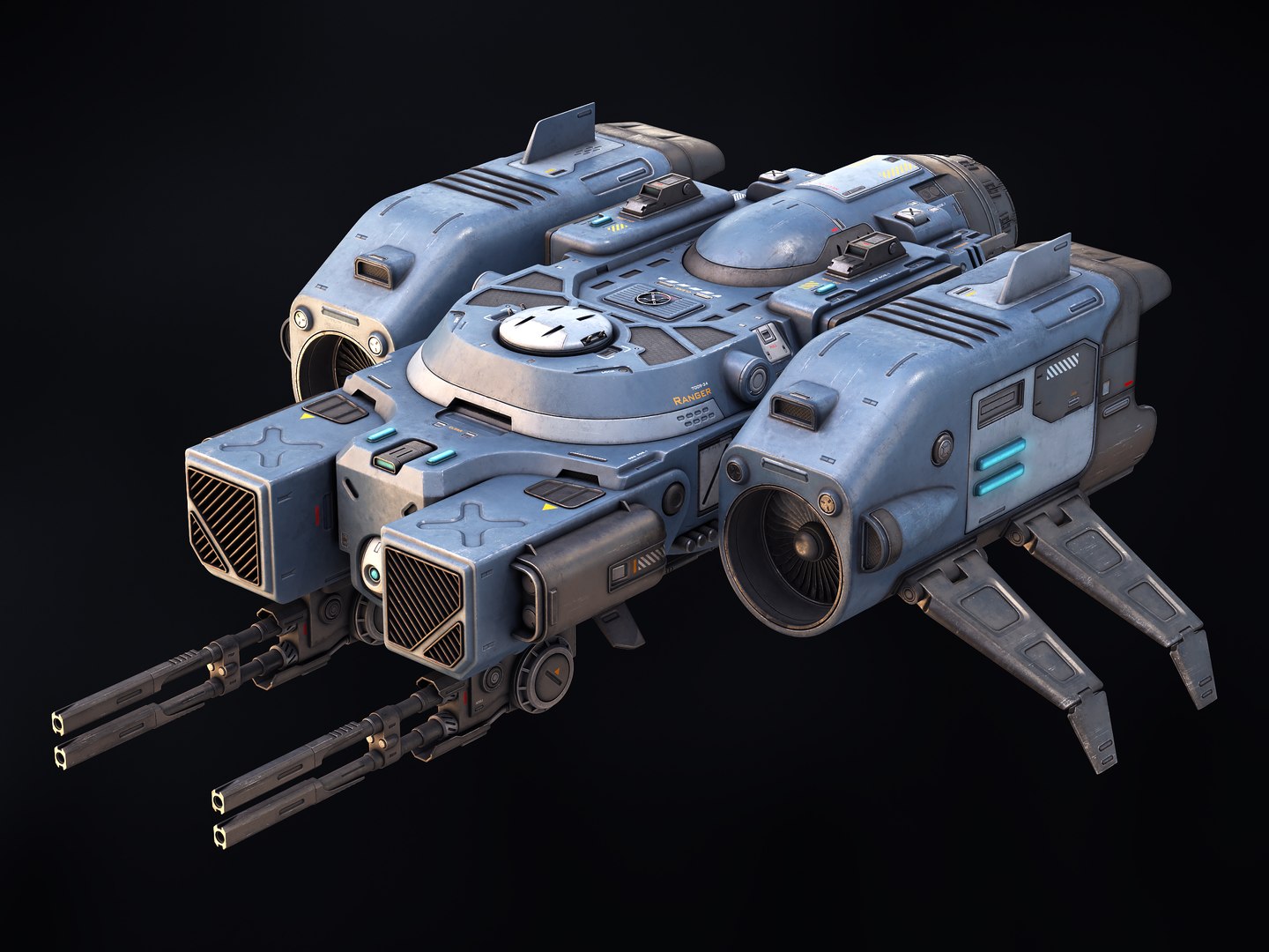 3D ranger spaceship - TurboSquid 1531889